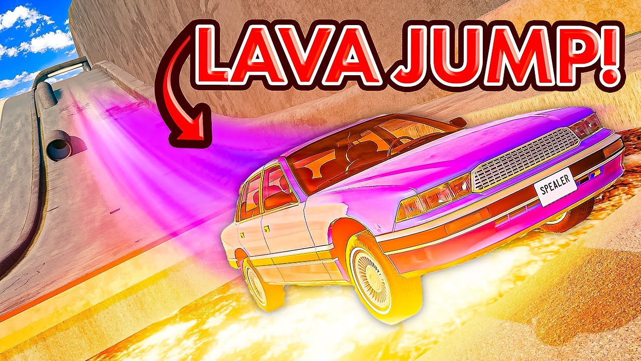 LAVA Jumps On NEW Best Destruction Map! | BeamNG Drive Mods - YouTube