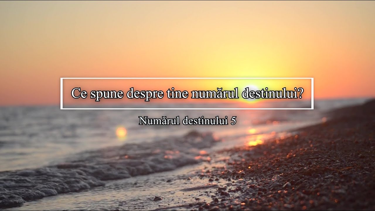 🧚Numărul destinului 5🌈Ce spune numărul destinului despre tine? - YouTube