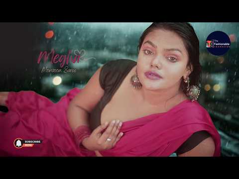 Red Saree Fashion | Megha | Hot Monsoon Saree Vlog | Bengali Saree Look | The Fashionable Youngsters