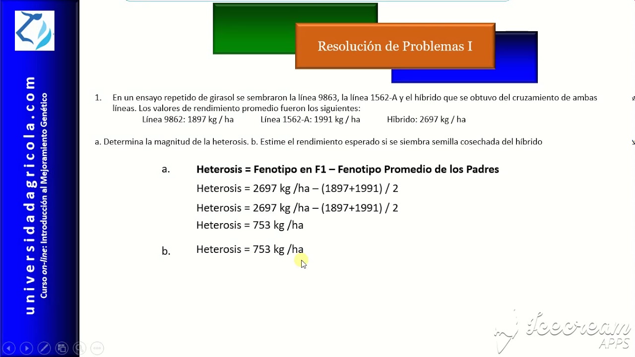 MGP_Video 21. Heterosis: Resolución de Problemas 1 - YouTube