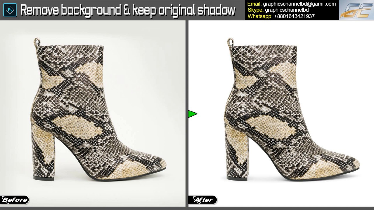 How to background remove & keep original shadow || Photoshop tutorial ...