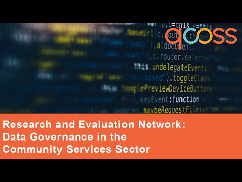 Data Governance in the Community Services Sector - YouTube