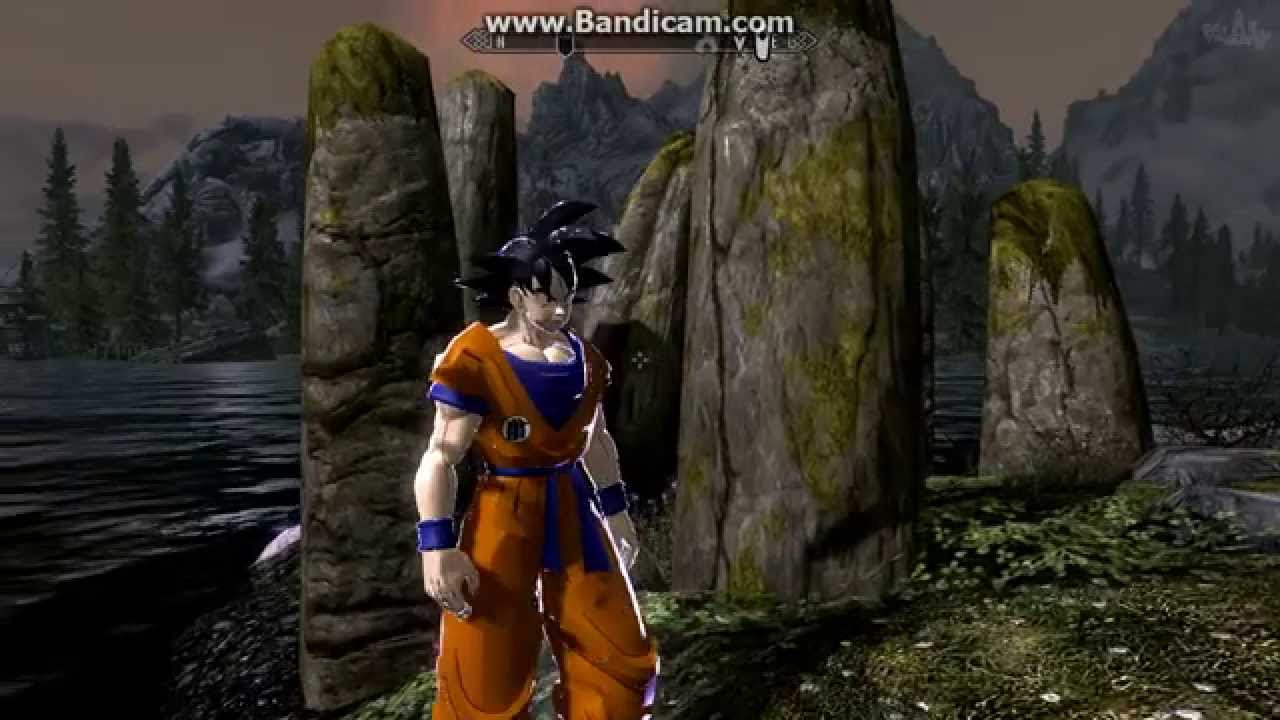 Goku SS4 vs Android 18 - Skyrim - YouTube