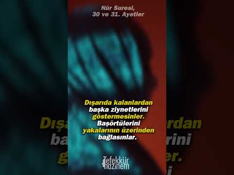 Mümin erkek ve kadınlar, gözlerinizi haramdan sakının