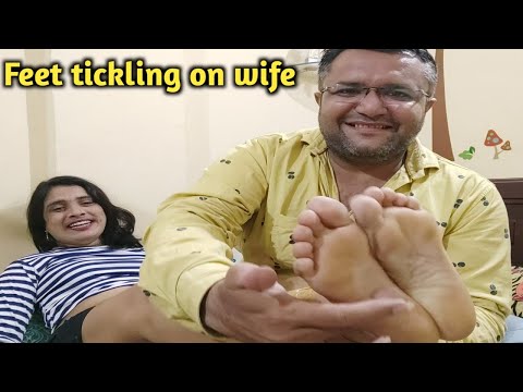 Feet Tickling prank on wife || Prank on wife || prank in india