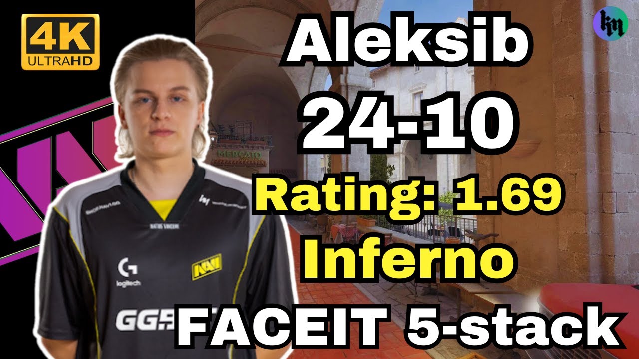 Aleksib (24-10) (Inferno) | FACEIT 5-Stack | May 28, 2025 | CS2 POV/DEMO - YouTube