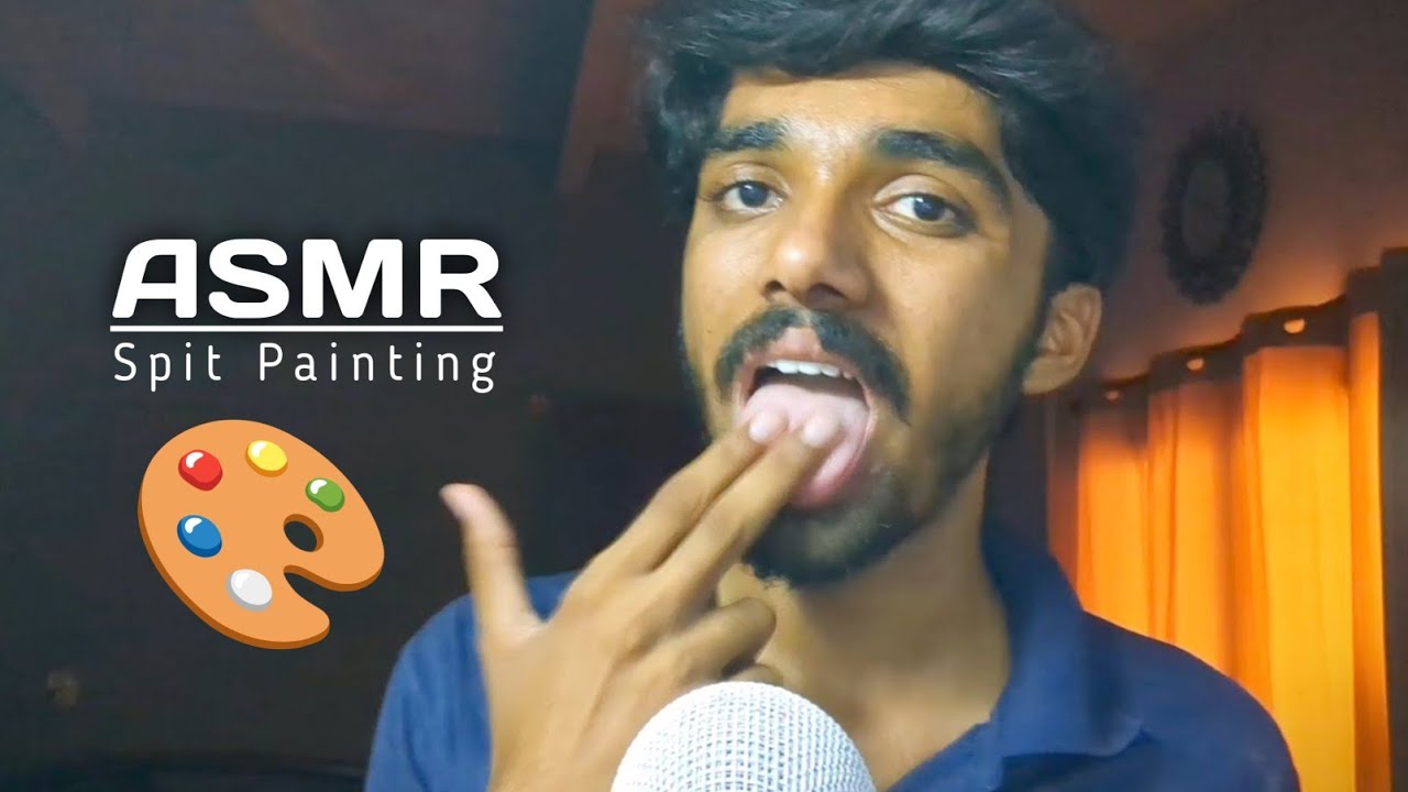 ASMR Fast and Aggressive doing your Spit Painting 🎨 - YouTube