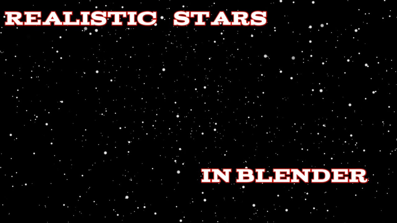 How to make realistic stars in blender. #blender - YouTube