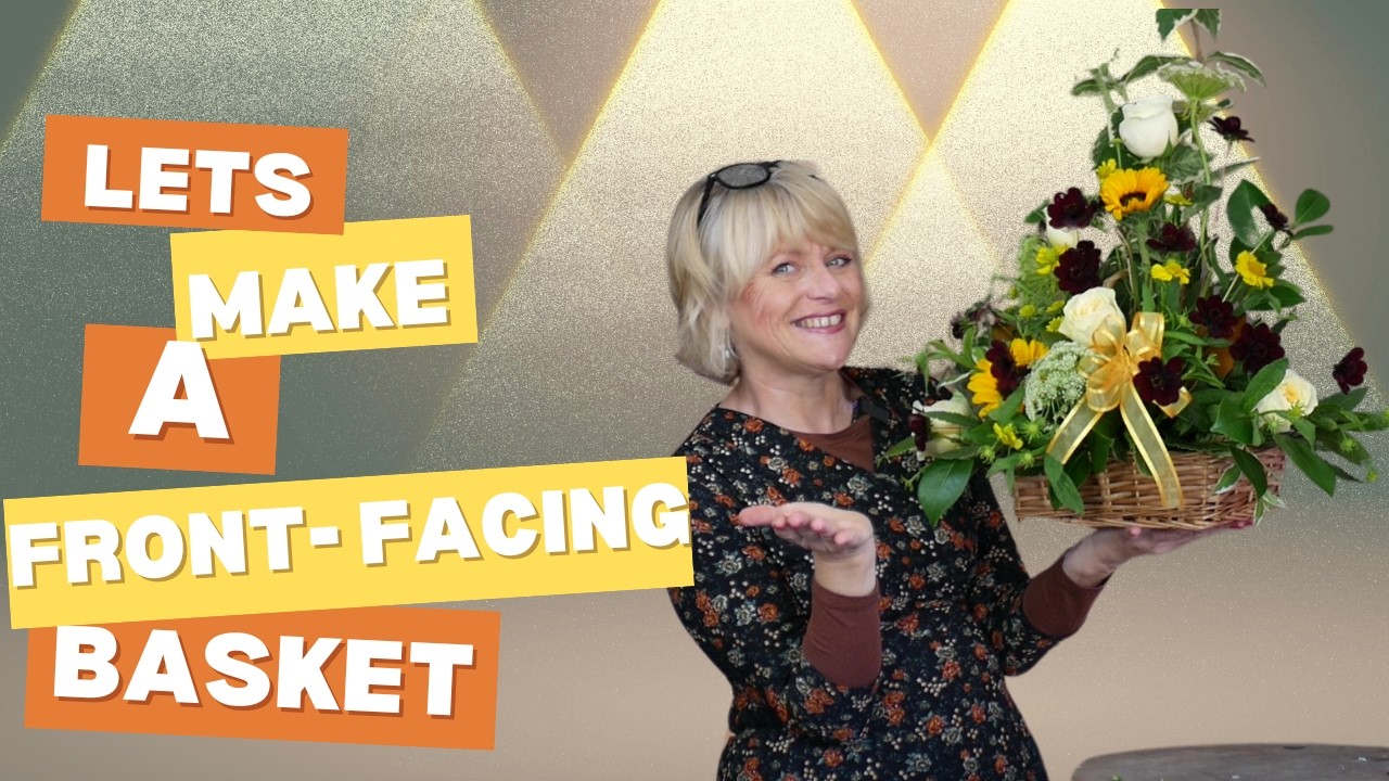 How to make a Front-Facing Basket Arrangement - - YouTube