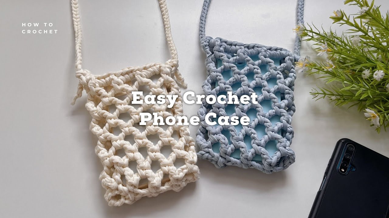 Easy Mesh Crochet Phone Case | Beginner-Friendly Tutorial - YouTube
