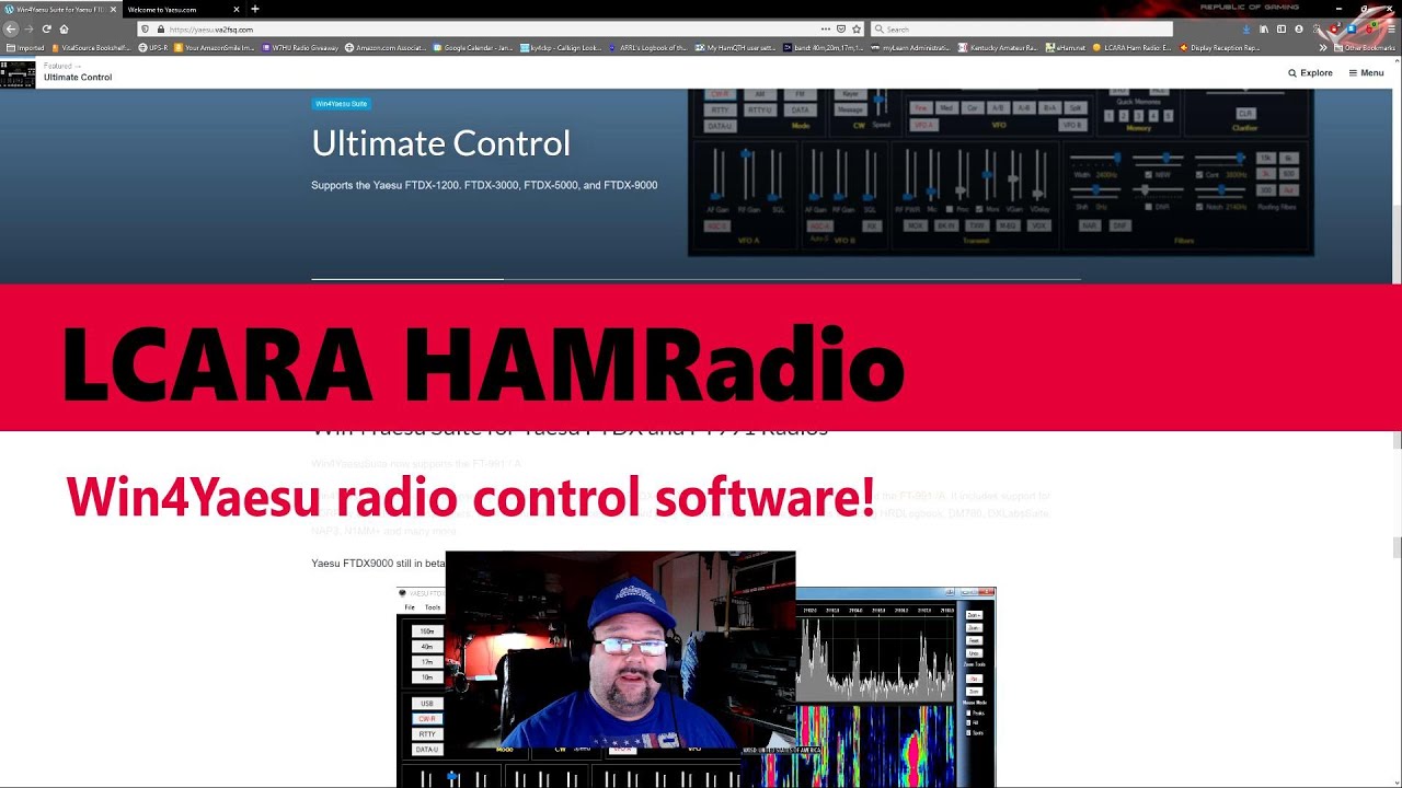 LCARA HAM Radio: Check-Out Win4Yaesu Radio Control Software! - YouTube