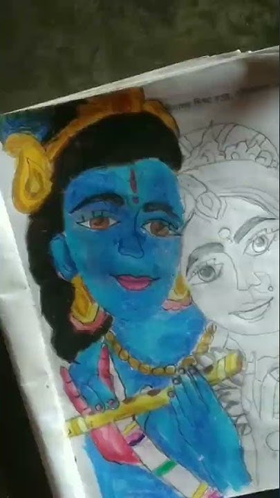 rash yatraspecial radhakirshna drawing, how to draw Lord Krishna and ...