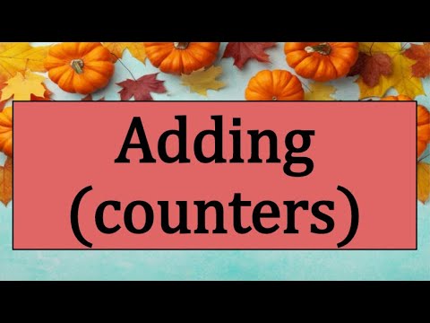 Adding (counters) - YouTube