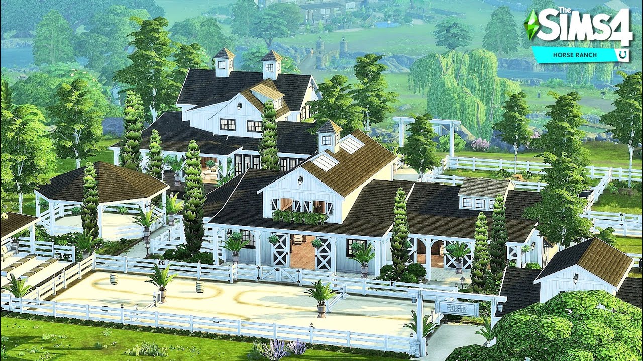 Emerald Valley Stables | The Sims 4 Speed Build | HORSE RANCH | NO CC ...