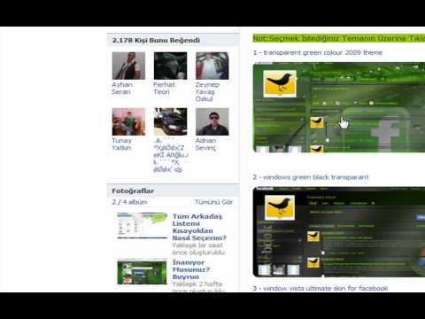 Facebook Profil Temanı Rengini Değiştir
