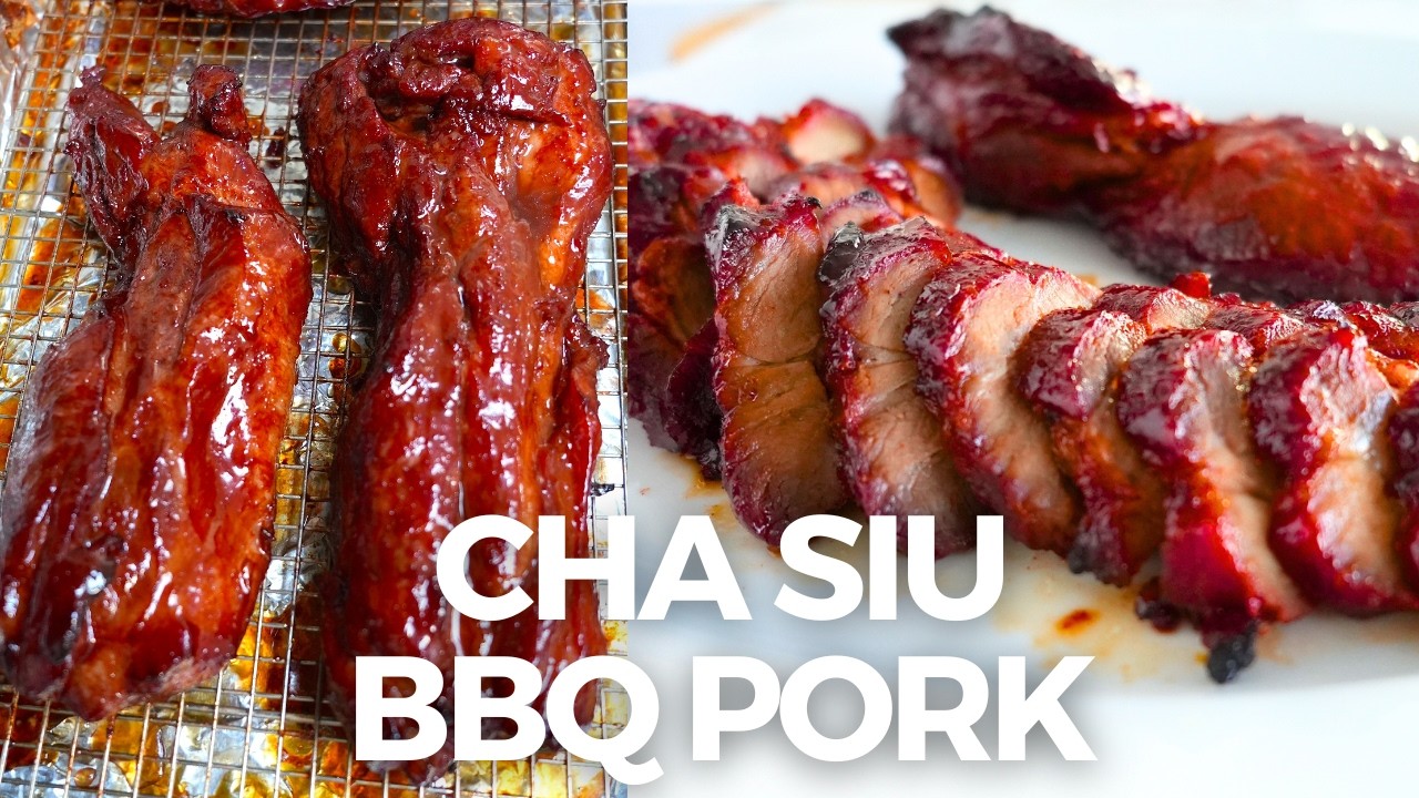 Cha Siu 叉燒 Cantonese BBQ Pork 😋 Oven Roasted with No Food Coloring! Perfect for Chinese New Year ...
