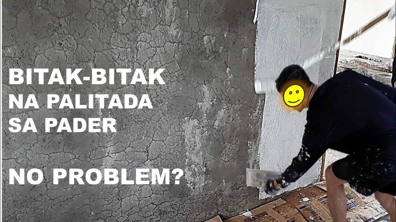 BITAK BITAK NA PALITADA SA PADER NO PROBLEM - YouTube