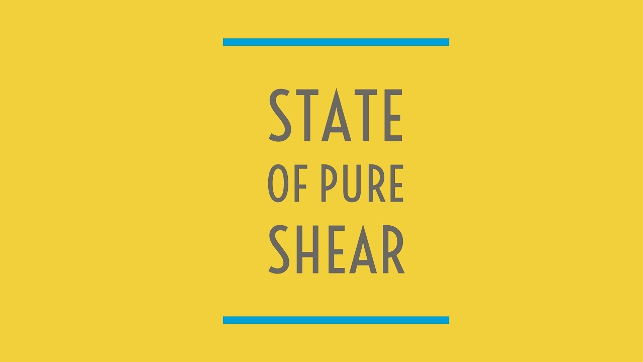 State of Pure Shear in Mechanics of Materials : M O M Lectures - YouTube