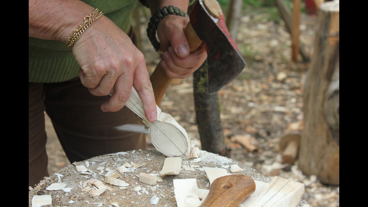 How To Carve A Spoon - Jill Swan - YouTube