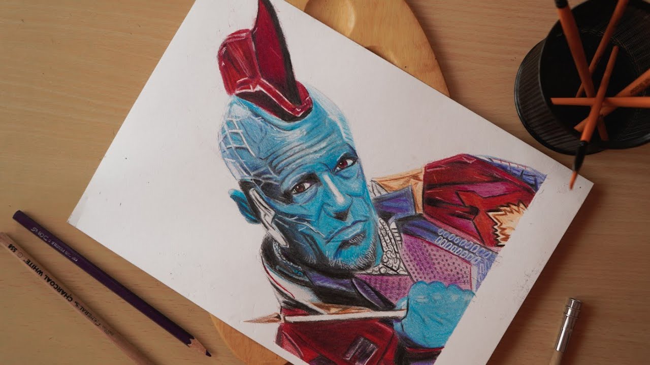 Drawing yondu from guardian of the galaxy | - YouTube
