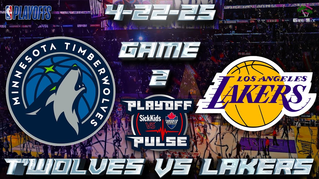 4-22-25 Minnesota Timberwolves vs Los Angeles Lakers Game 2 Audio | NBA ...