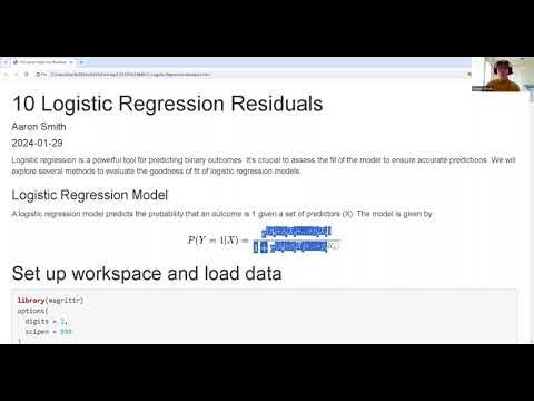 10 Logistic Regression Residuals - YouTube