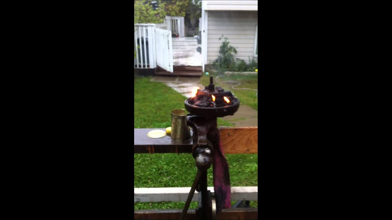 Canedy Otto forge blower - YouTube