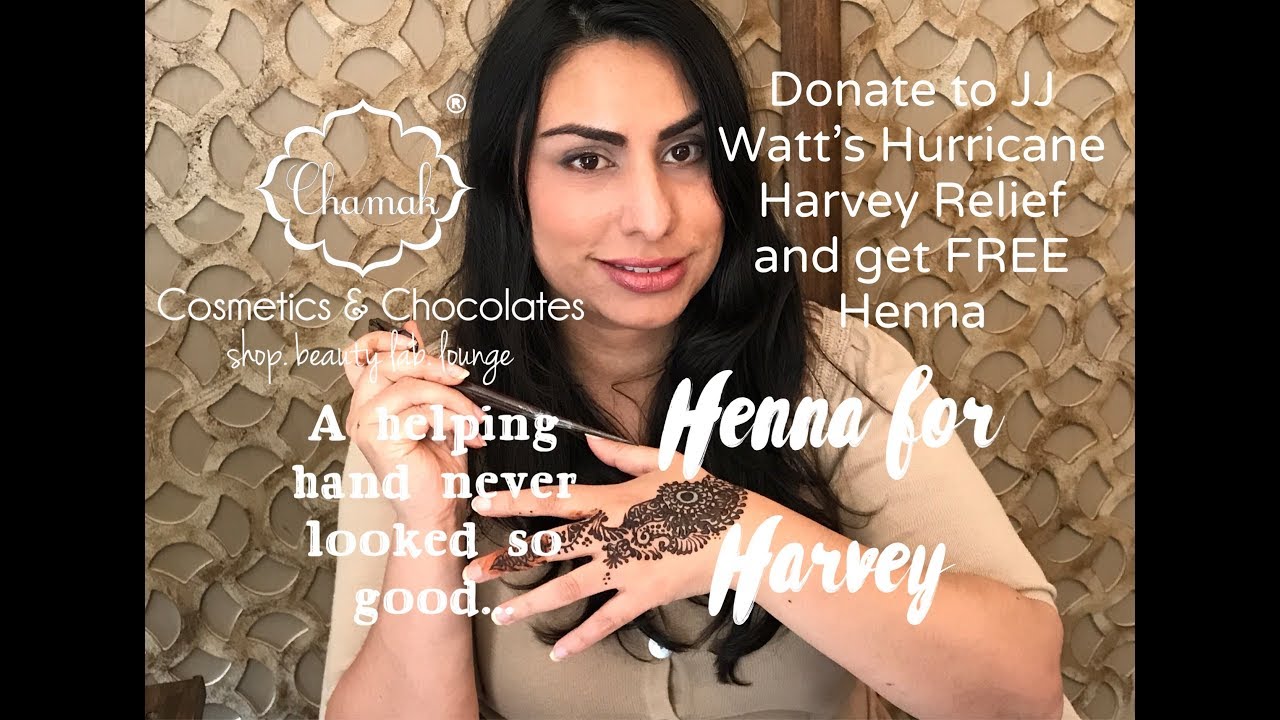 Henna for Hurricane Harvey - YouTube