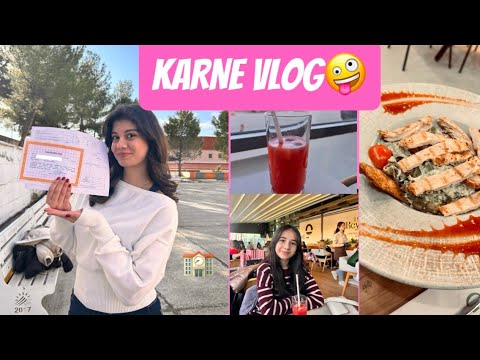 KARNE VLOG🏫| takdir belgesi🥳 |~Elif Naz Ergün 