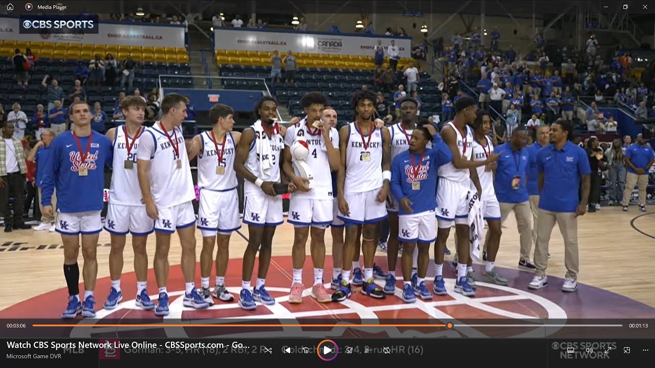 UK Basketball Men's Team Post Game Ceremony Global Jam 2023 07 16 - YouTube