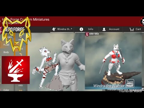 Hero Forge Custom Miniatures Legends of Chima Windra The Warrior Wolf ...