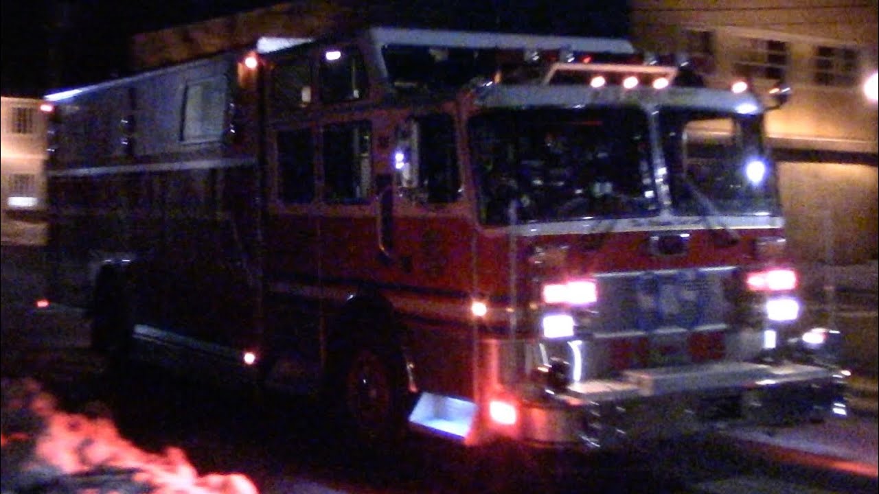 Allenhurst Fire Department Rescue 81-85 Responding 2-3-21 - YouTube