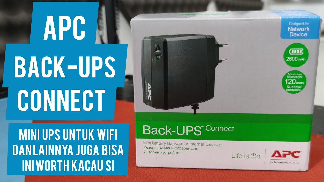 APC Back-UPS Connect CP12010LI-GR 12W 12VDC 1A Lithium - Unboxing ...