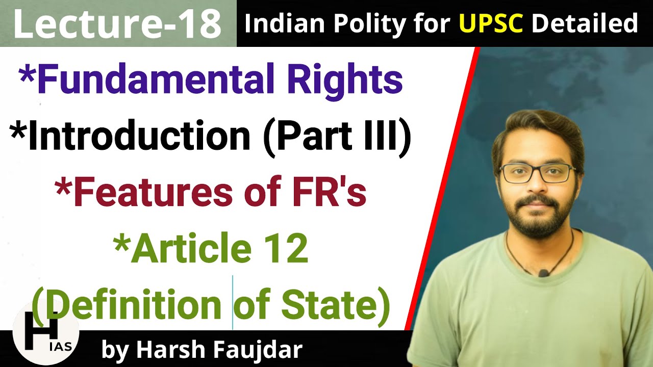 L18: Article 12- Definition of State | Features of Fundamental Rights ...
