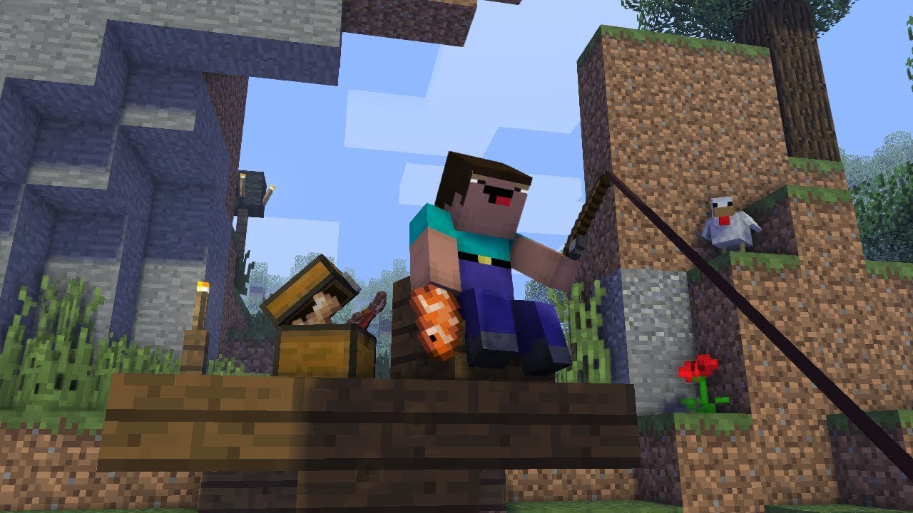 Fishing [Minecraft Short Animation] - YouTube