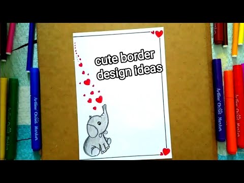 Create beautiful and cartoon border designs in minutes | cute design of ...