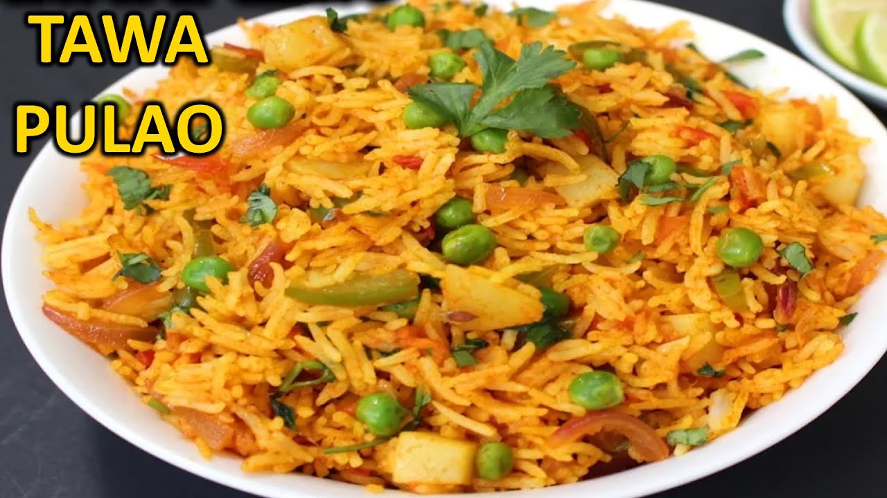 Tawa Pulao Recipe | Tomatoes Fried Rice Recipe | How to Make Tawa Pulao ...