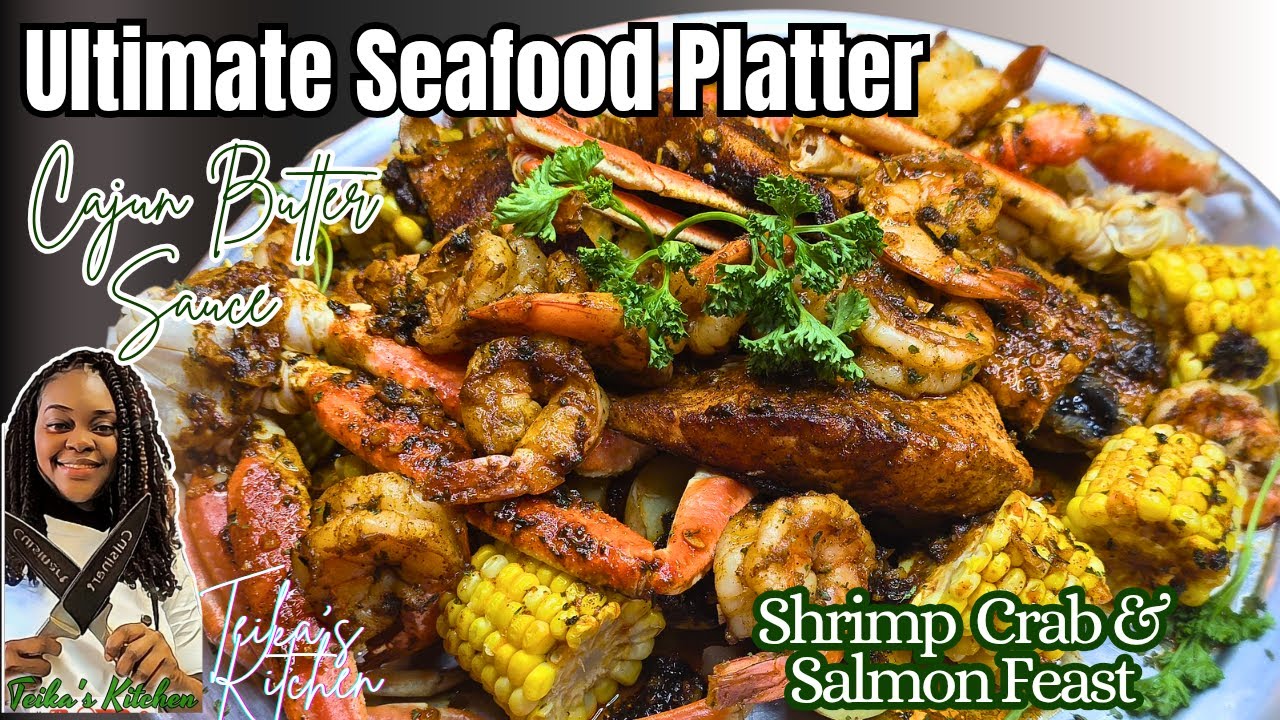 🔥 The Ultimate Cajun Seafood Boil Tower! 🔥Shrimp, Crab, & Salmon Feast ...