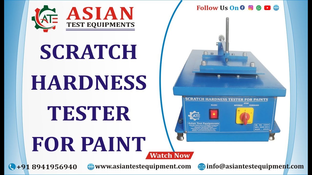 SCRATCH HARDNESS TESTER | ASIAN SCRATCH HARDNESS TESTER | SCRATCH ...