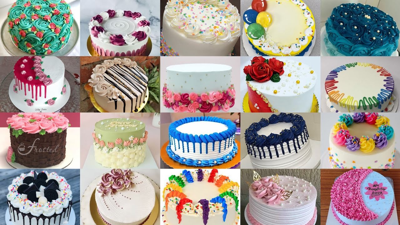😊 Round Cake Decorating ldeas 2023/Cake Design ForBirthday/Round Shape ...