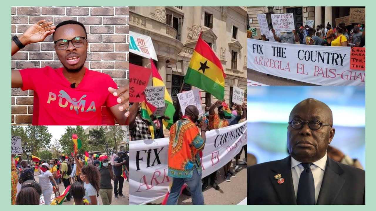 Wow😳 Fix the country protest live in Valencia Spain🇪🇸 - Ghana is next ...