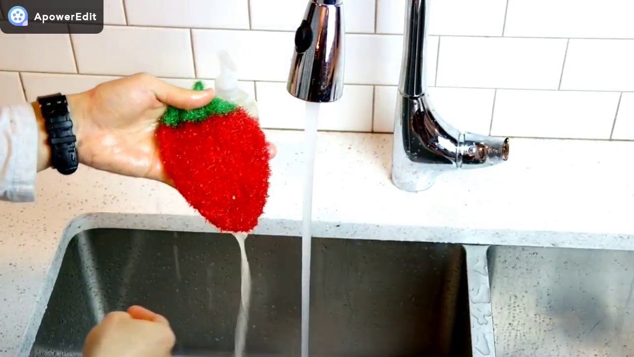 Super Absorbent Kitchen Washing Dishes Fruit Shaped Crochet Dish ...