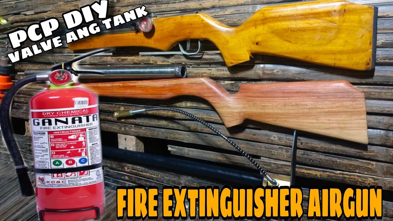 PCP AIRGUN TANK AND VALVE 400 Psi | MADE IN FIRE EXTINGUISHER - YouTube