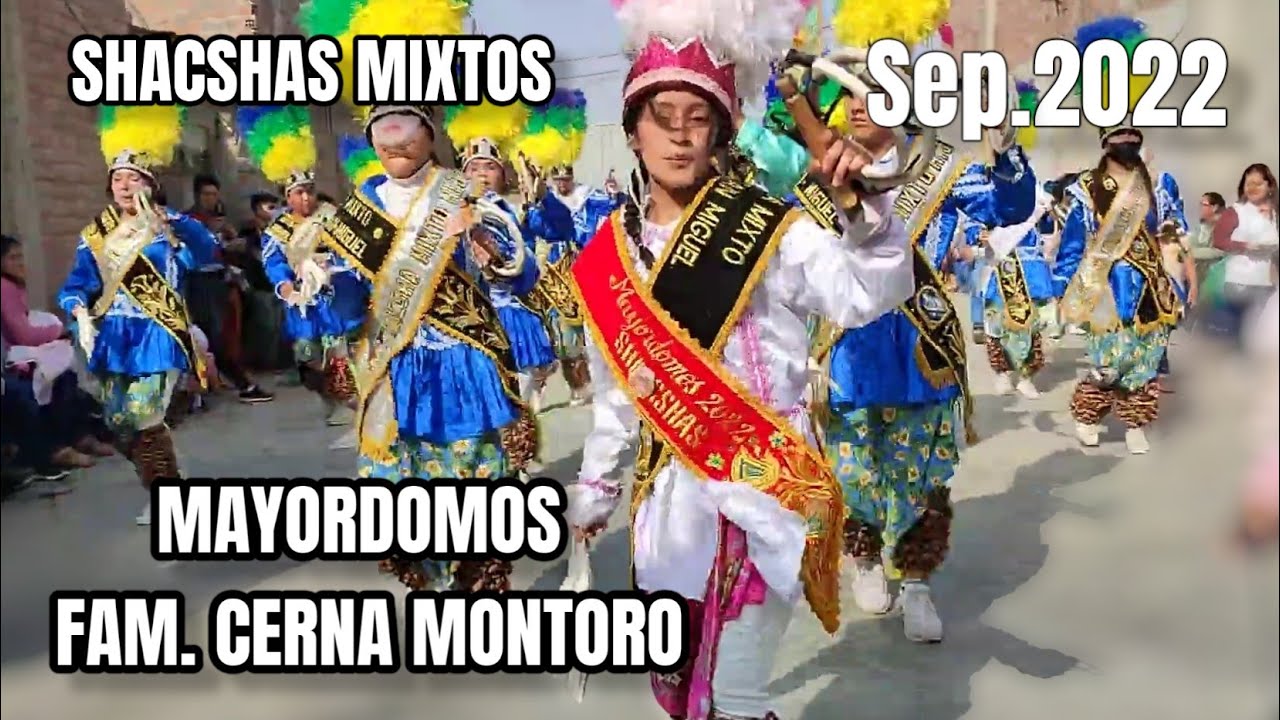 SHACSHAS MIXTOS EN HONOR A SAN MIGUELITO DE CHACAS. - YouTube