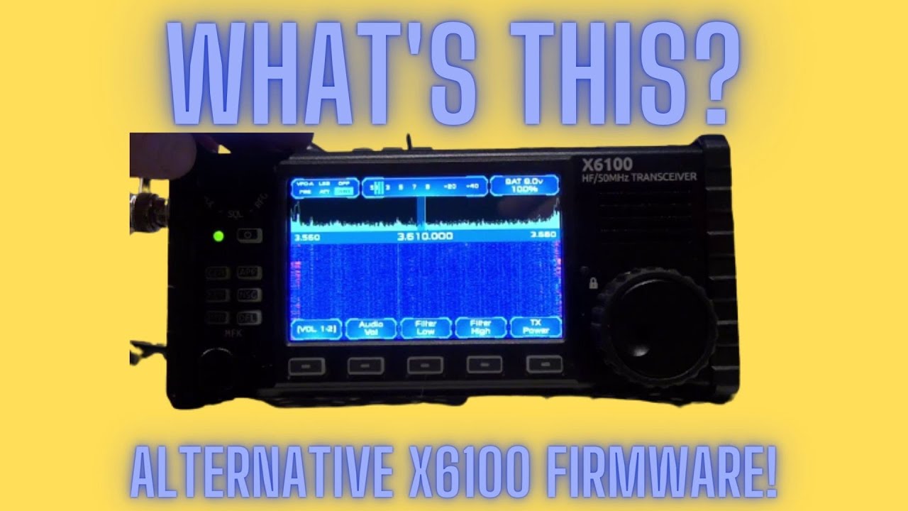 New Alternative Firmware for the X6100 - YouTube
