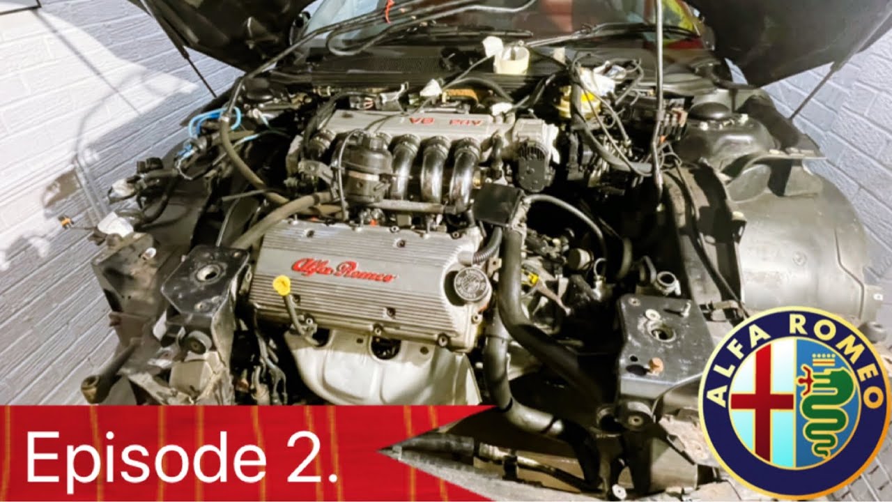 Alfa Romeo GTV engine bay restoration part 2 - YouTube