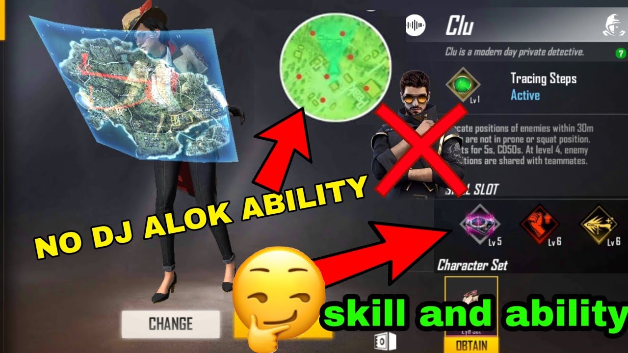 NEW CHARACTER CLU ABILITY AND SKILLS IN FREE FIRE CLU CHARACTER FREE ...