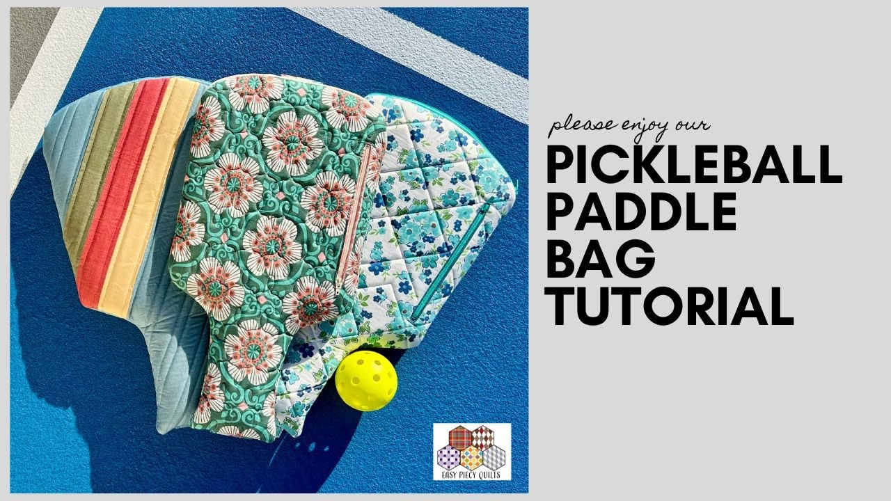 Pickleball Paddle Bag Sewing Tutorial, Make Your Game Stylish with this ...