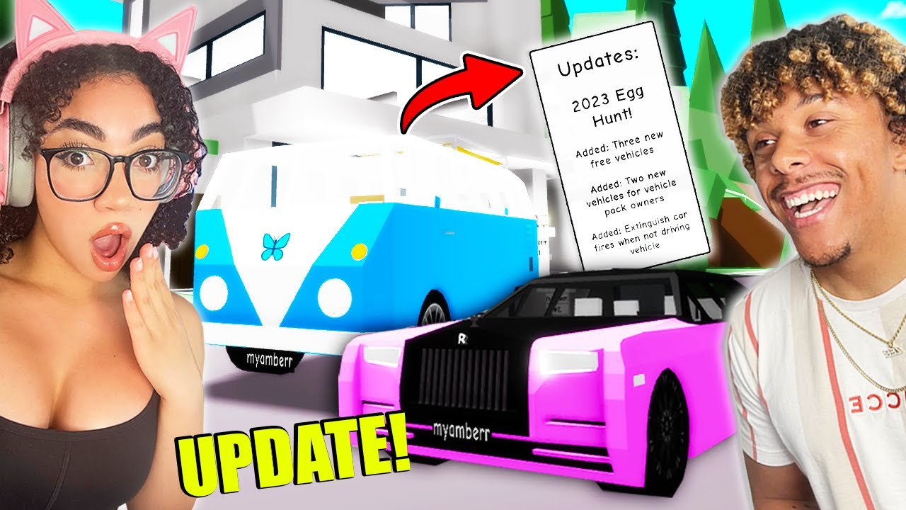 NEW LUXURY CARS in BROOKHAVEN RP EASTER UPDATE with my BOYFRIEND ...