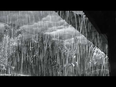 Kesintisiz Şiddetli Yağmur Sesleri 🌧 Anında Derin Uyku 💦